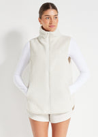 Explore More Sherpa Vest in Cloud | Women's Outerwear & Vests