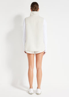 Explore More Sherpa Vest in Cloud | Women's Outerwear & Vests