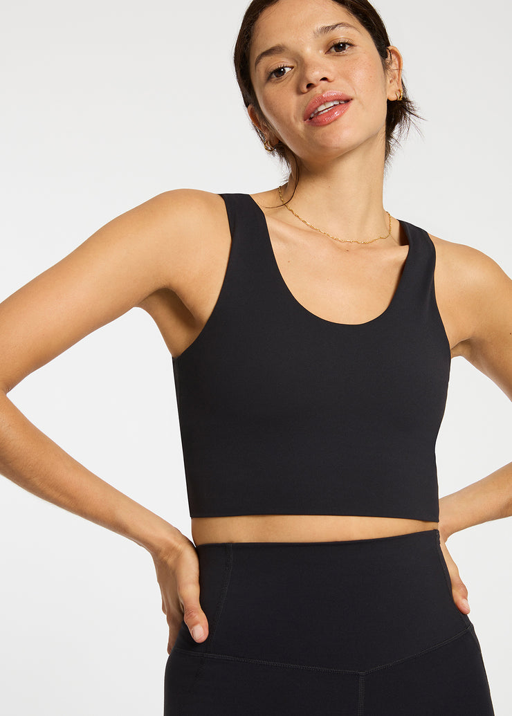 In Motion Scoop Bra - Black | Nimble Activewear – Nimble Activewear
