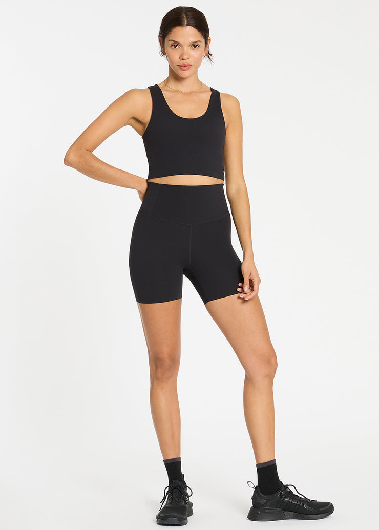 In Motion Scoop Bra - Black | Nimble Activewear – Nimble Activewear