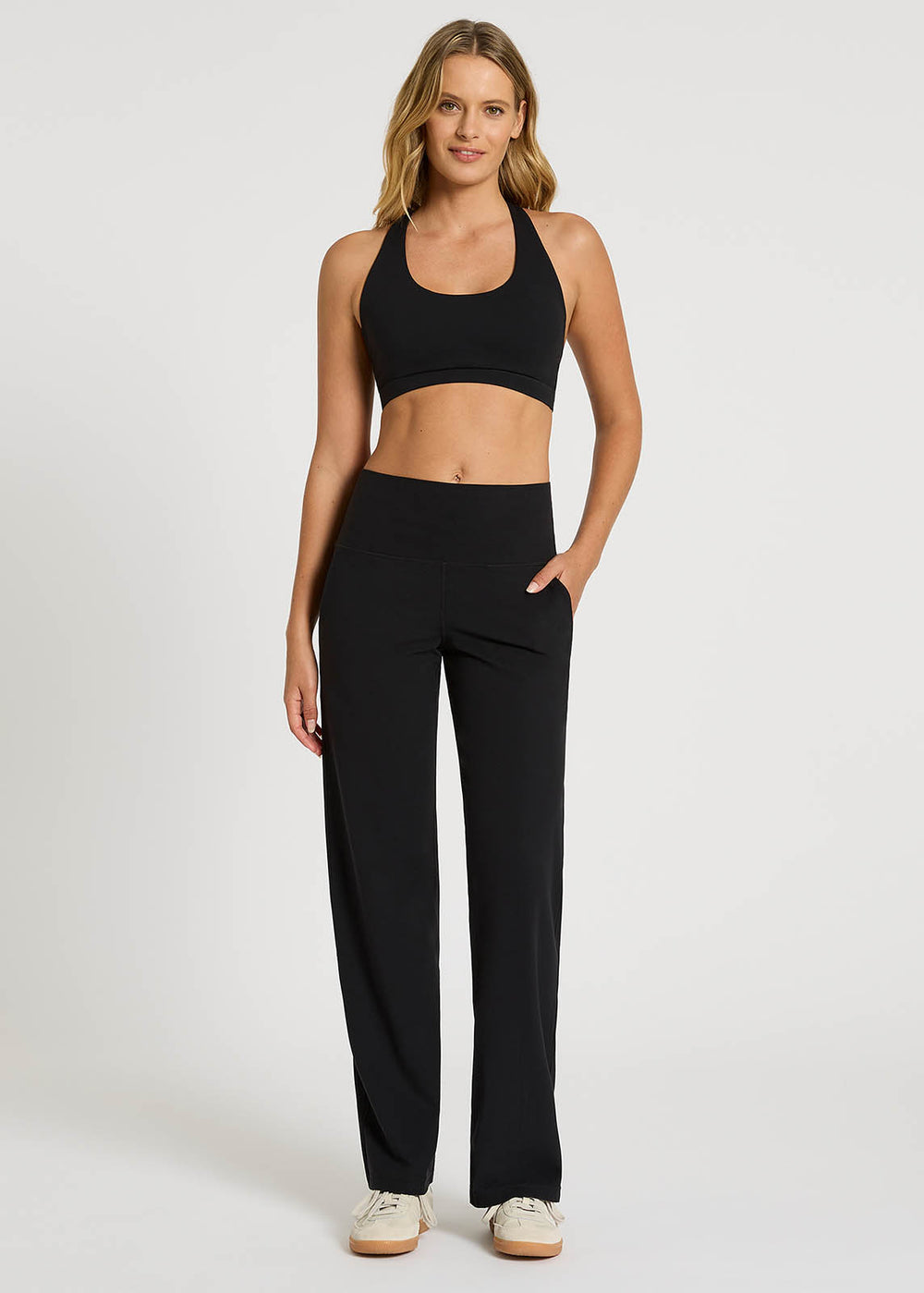 In Motion Wide Leg Pant in Black | Pants | Nimble Activewear