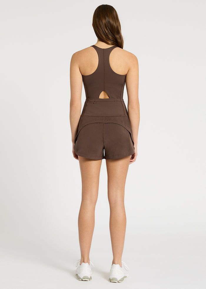 Run Around Runsie in Chocolate | Activewear Onesies