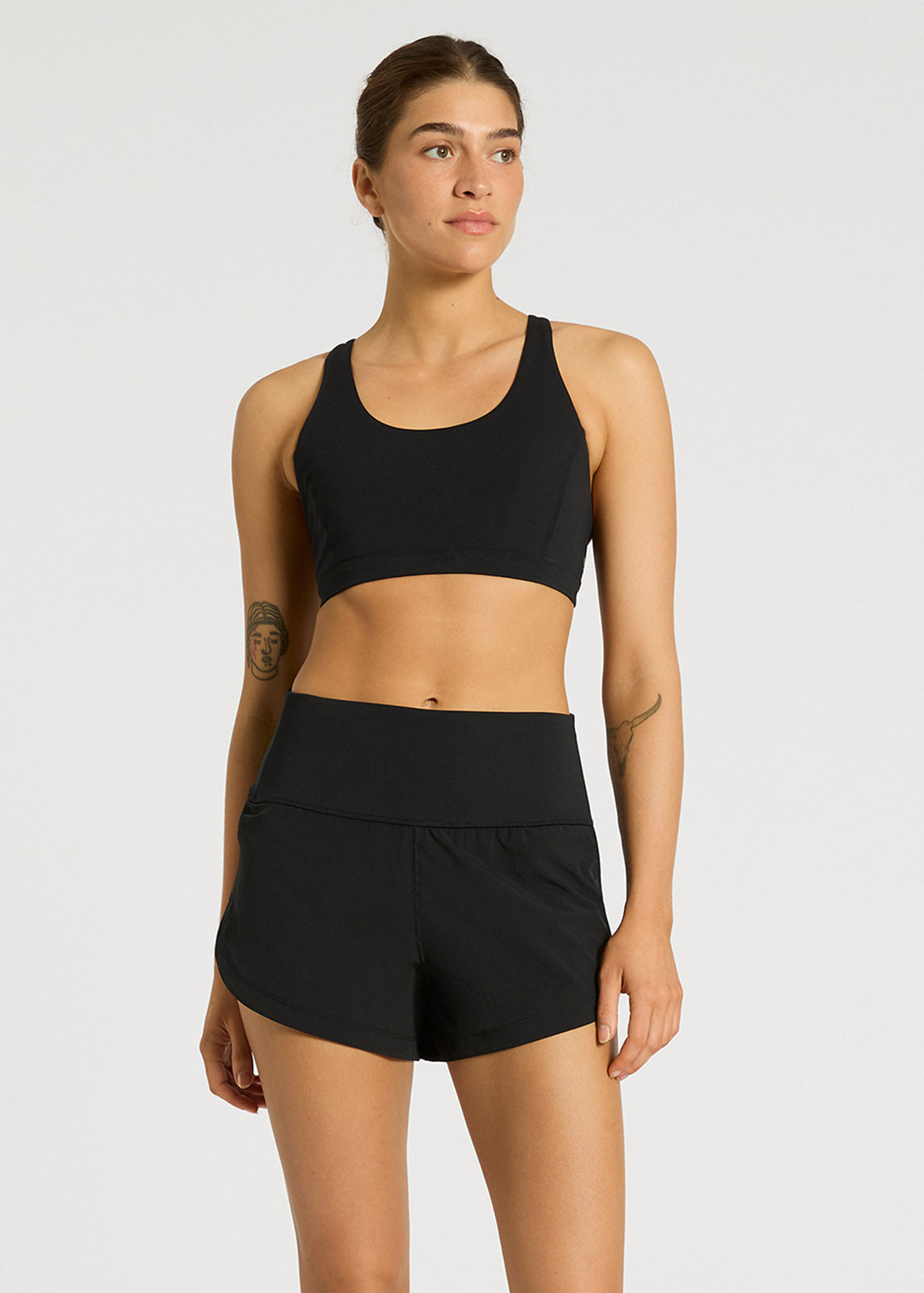 In Tempo Woven Short in Black | Women's Shorts | Nimble Activewear