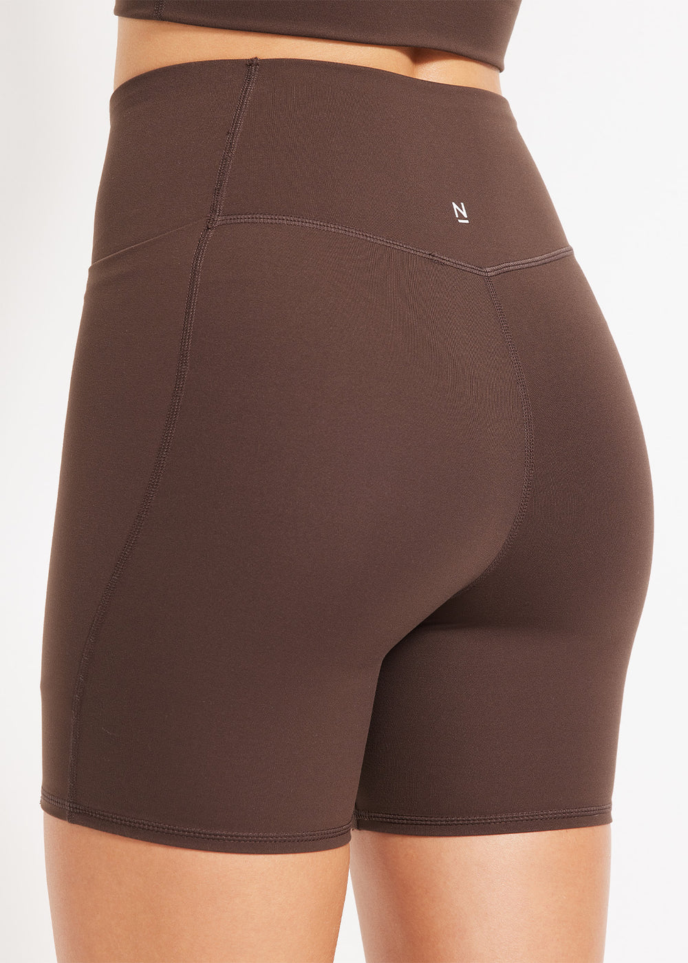 In Motion Side Pocket Short 14cm in Chocolate | Women's Bike Shorts